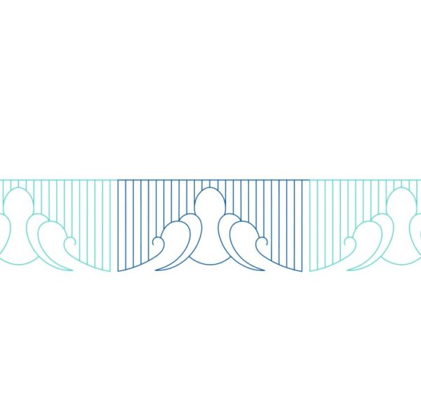 Feather and Keys Border - Pro-Stitcher