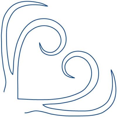 Heart and Scroll 1 Basic Corner - Pro-Stitcher