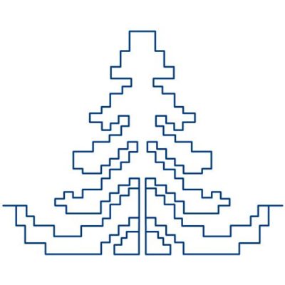 Scandi Tree Border - Pro-Stitcher