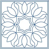 Tulips in a Square Block - Pro-Stitcher