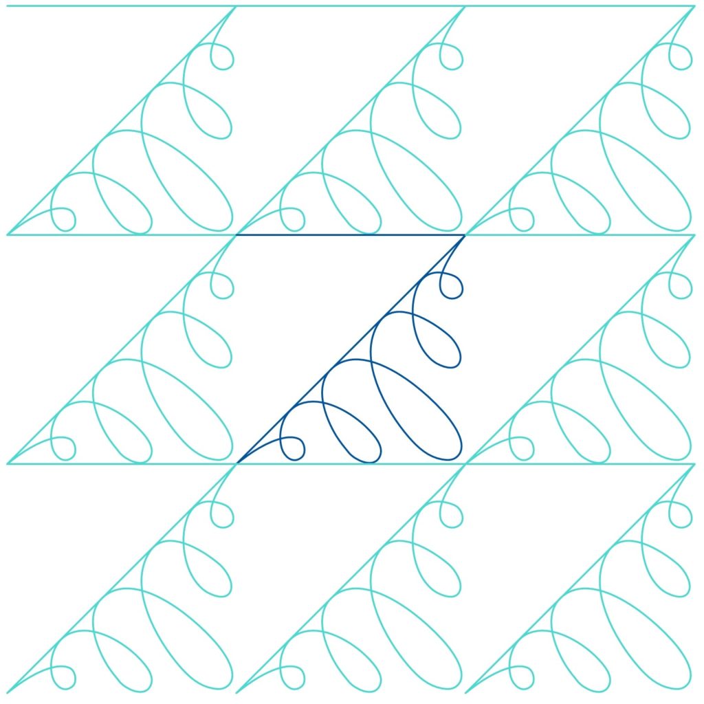 Diagonal Loops Edge to Edge - Pro-Stitcher