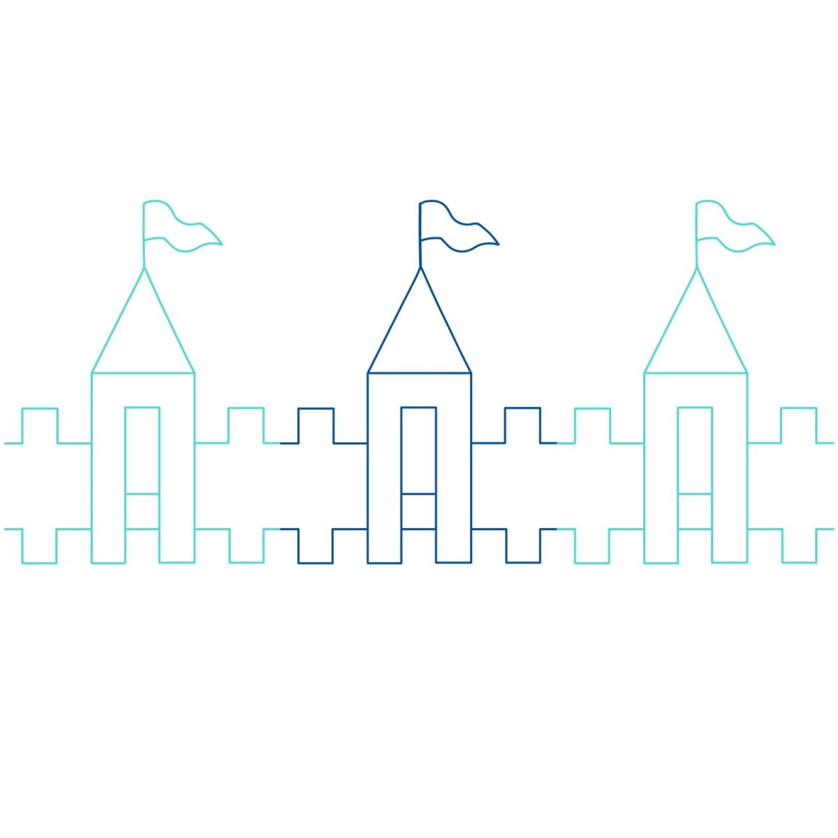 Castle Border 1 - Pro-Stitcher