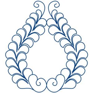 Double Sun Feathers Block - Pro-Stitcher