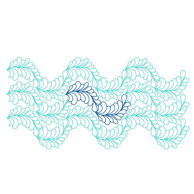 Flamingo Feather Wave E2E - Pro-Stitcher