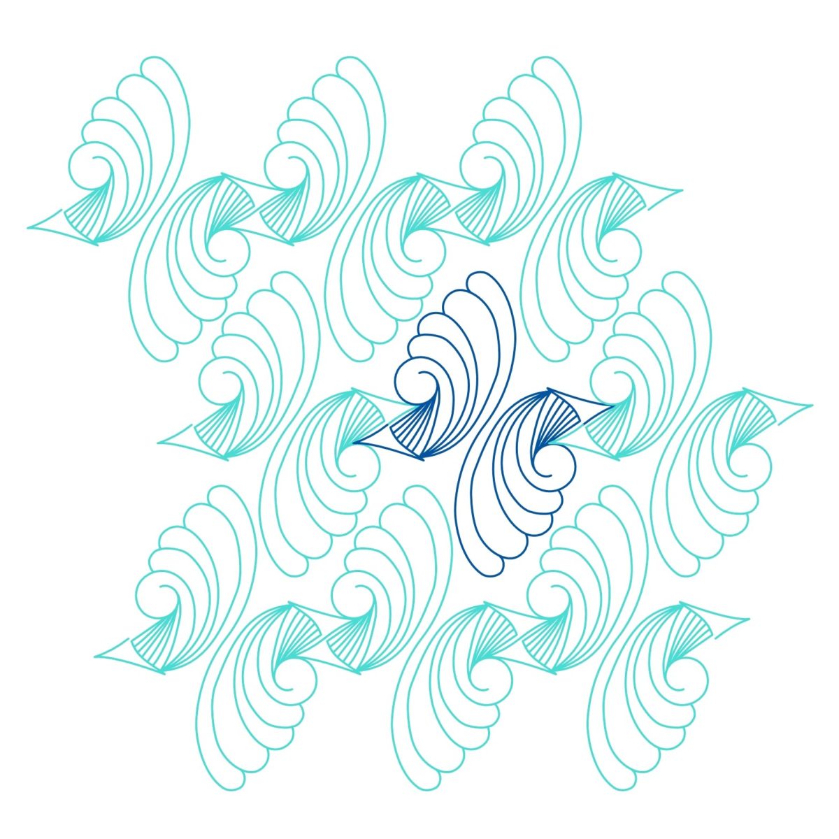 Tropical Feathers 10-Piece Set - Pro-Stitcher