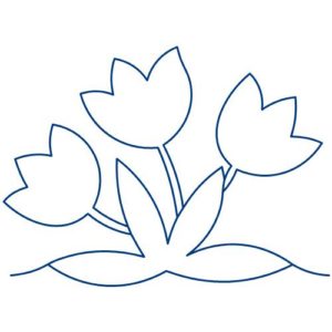 Tulip Trio Border - Pro-Stitcher