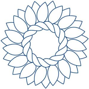 Block 1 Sunflower - Pro-Stitcher