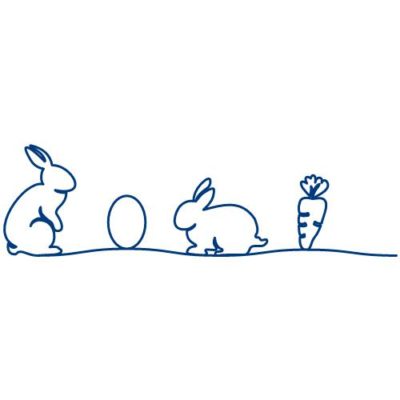 Spring Rabbits Border - Pro-Stitcher