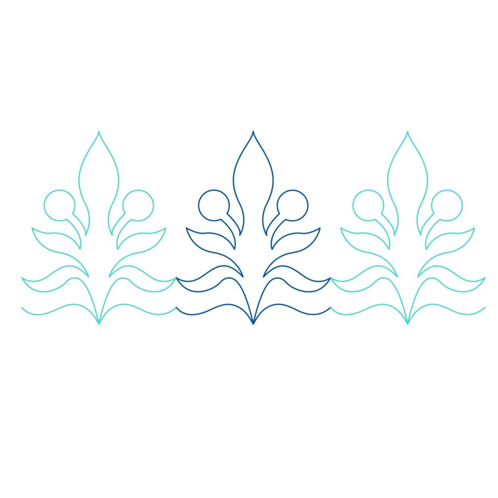 Island Flower Border - Pro-Stitcher