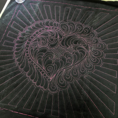 Sweet FMQ Heart Block - Pro-Stitcher