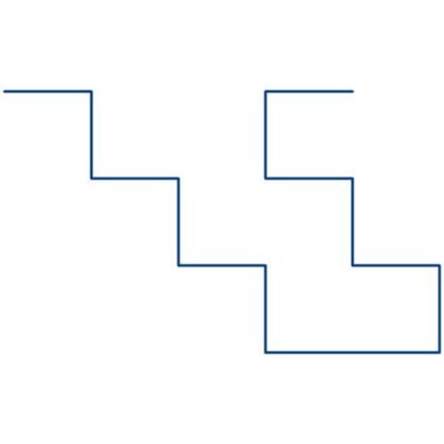 Southwest Sunset Steps Border - Pro-Stitcher