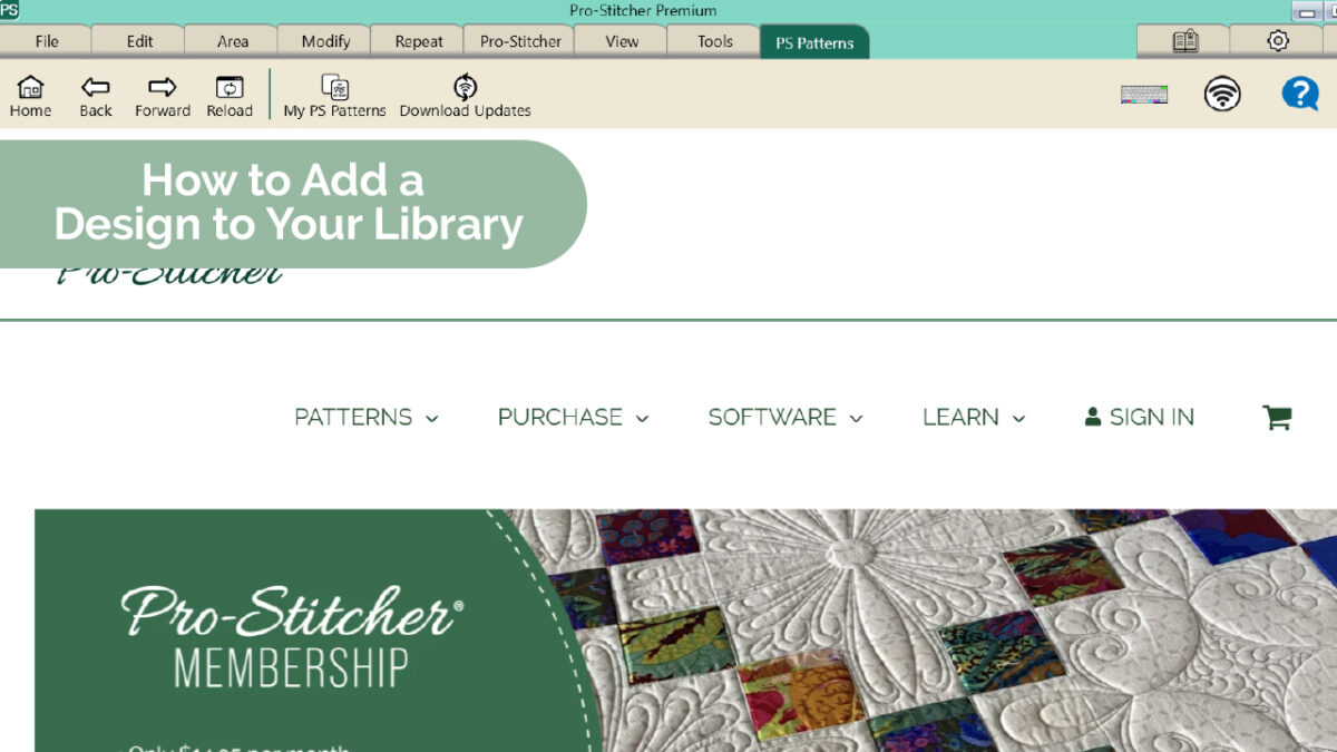 Pro-Stitcher Educational Video Library - Pro-Stitcher