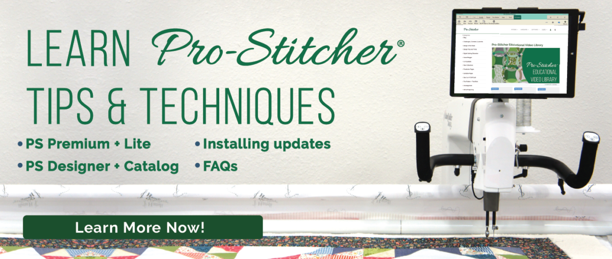 Pro-Stitcher - Home - The Most Advanced Computerized Quilting on the Planet