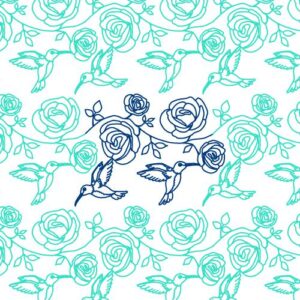 Humming Birds and Roses - Pro-Stitcher