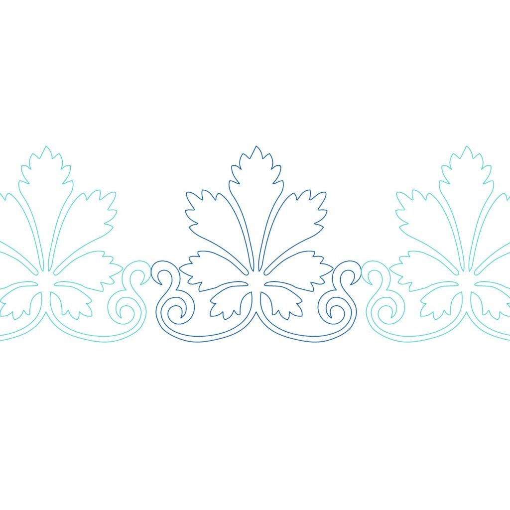 Leaves and Scrolls Border - Pro-Stitcher