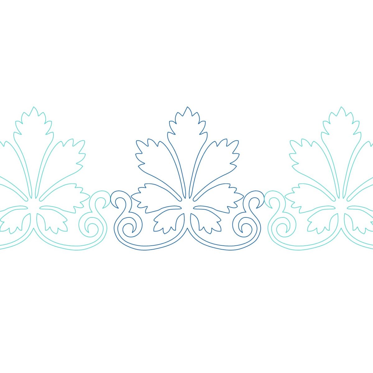 Leaves and Scrolls Border - Pro-Stitcher