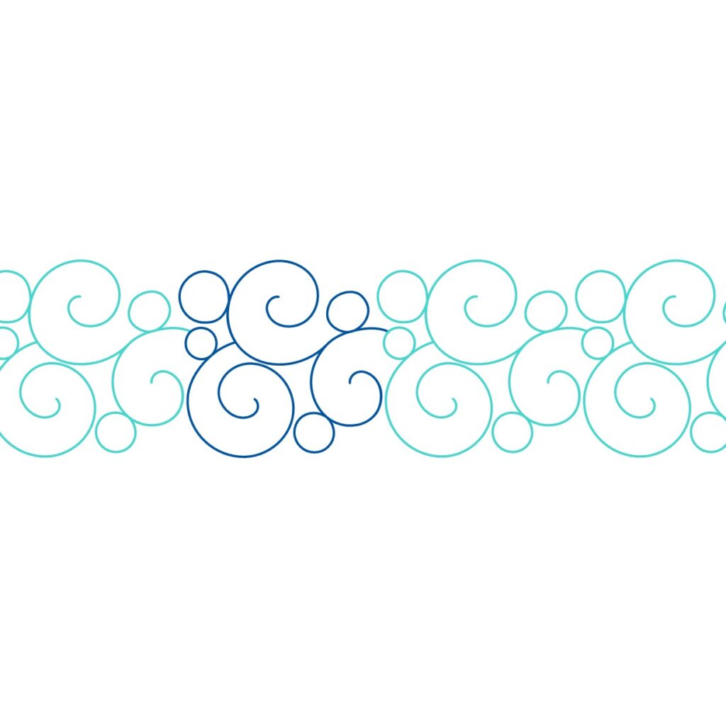 Bubble And Swirl Border - Pro-Stitcher