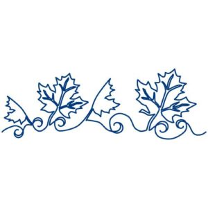 Maple Leaves Border - Pro-Stitcher