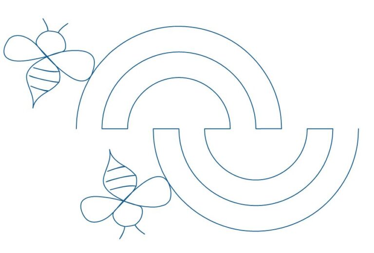 Rainbow Bees E2E - Pro-Stitcher