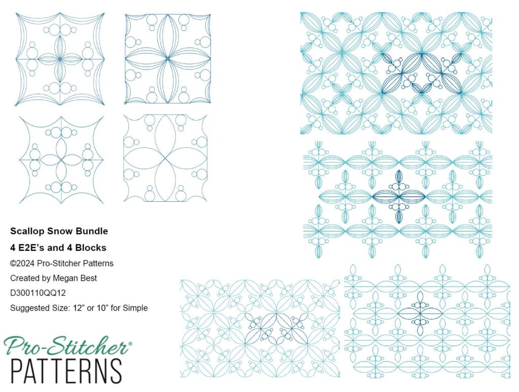 Scallops in Snow Bundle - Pro-Stitcher