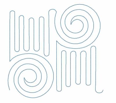 Checkered Swirls E2E - Pro-Stitcher