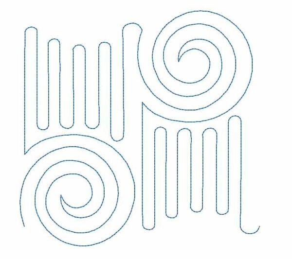 Checkered Swirls E2E - Pro-Stitcher