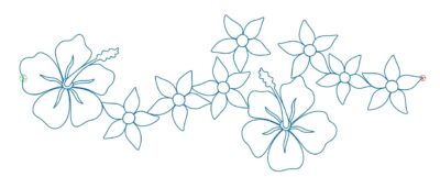 Hawaiian Flowers E2E - Pro-Stitcher