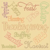 Thanksgiving Word Mashup Bundle - Pro-Stitcher
