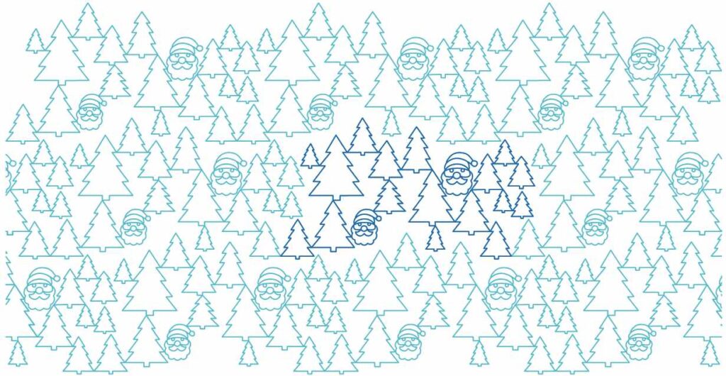 Field of Trees Santa Face - Pro-Stitcher