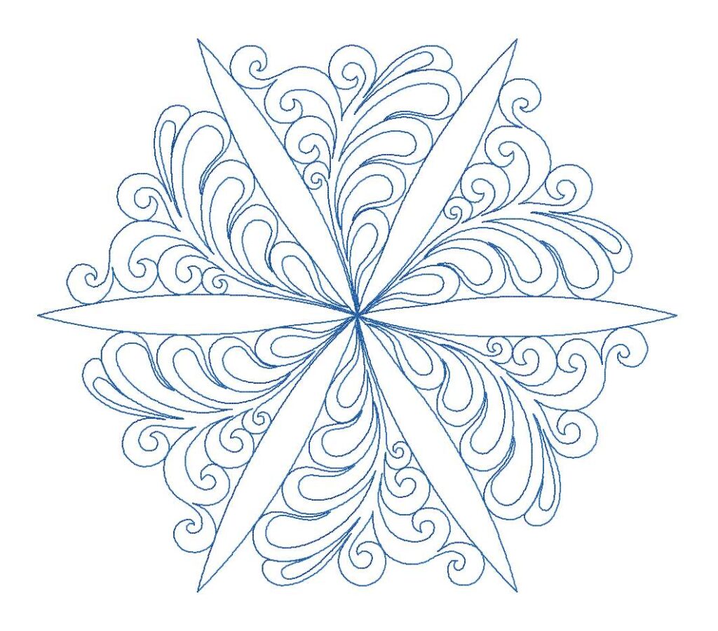 Feather Hexagon #2 - Pro-Stitcher