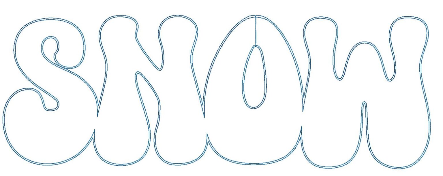 Winter Word Wallhanging - Pro-Stitcher