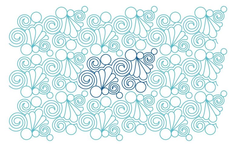 Swirly Feather Bubbles E2E - Pro-Stitcher