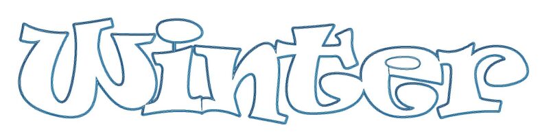 Winter Word Wallhanging - Pro-Stitcher