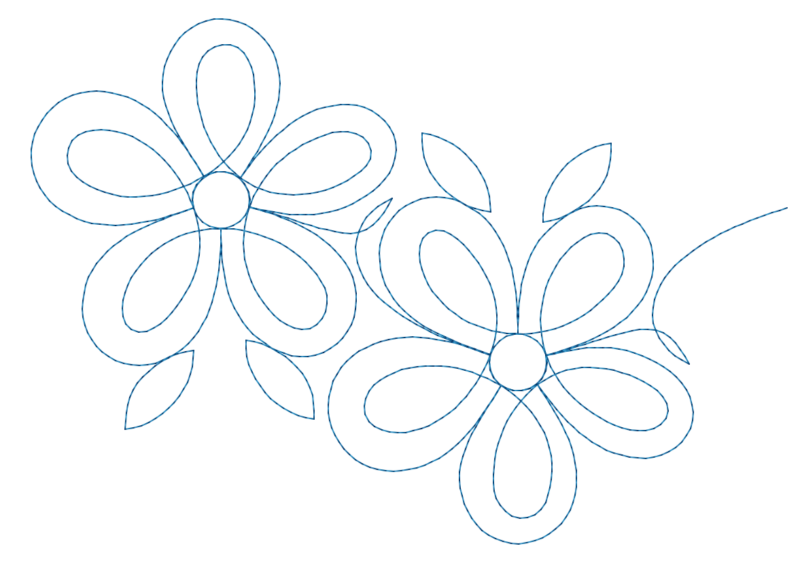 Double Flower E2E - Pro-Stitcher